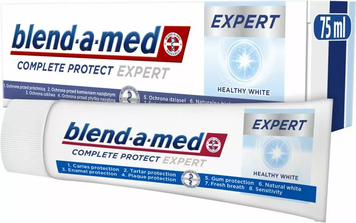 Blend-a-med Complete Protect Expert Healthy White 75 ml 8001090572356 ...