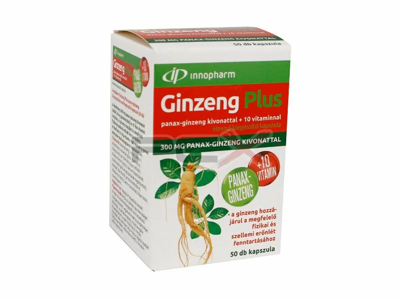INNOPHARM GINZENG PLUS PANAX-GINZENG KIVONATTAL+10 VITAMINNAL KAPSZULA ...