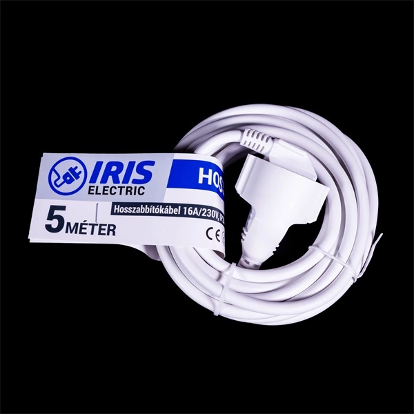 IRIS Electric IEEC-5M-16A/230V Hosszabbító 5 méteres 16A/230V, IP20 ...