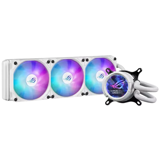 Fan ASUS ROG STRIX LC III 360 - ARGB LCD WHT - Vízhűtés ROG STRIX LC ...