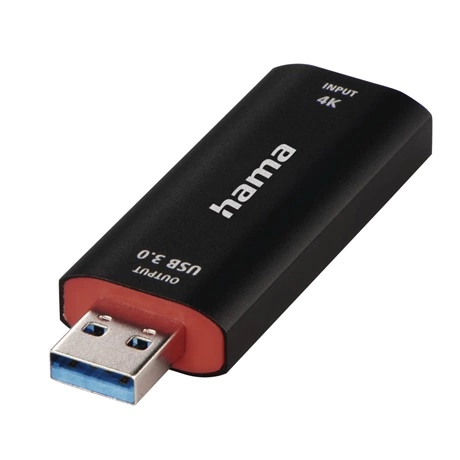 Hama 00074257 VIDEO RÖGZÍTŐ ADAPTER, USB - HDMI, 4K | pcx.hu
