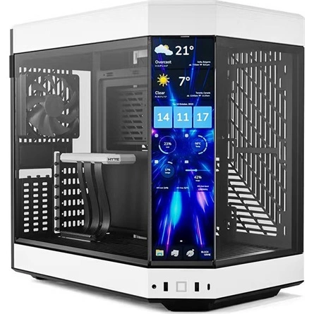 HYTE Y60 táp nélküli ablakos Mid Tower számítógépház fehér-fekete +HYTE ...