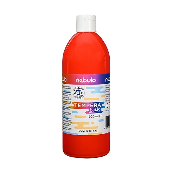 Nebulo 500ml-es piros tempera festék NTF-500-PI | pcx.hu